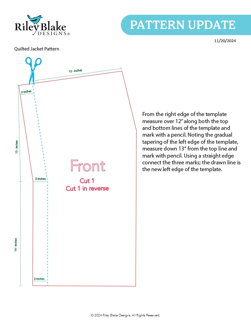 Pattern Updates | Riley Blake Designs